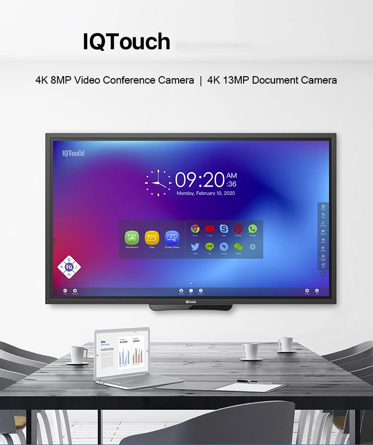 IQ Board No Projector Portable Smart Touch Screen Interactive ...