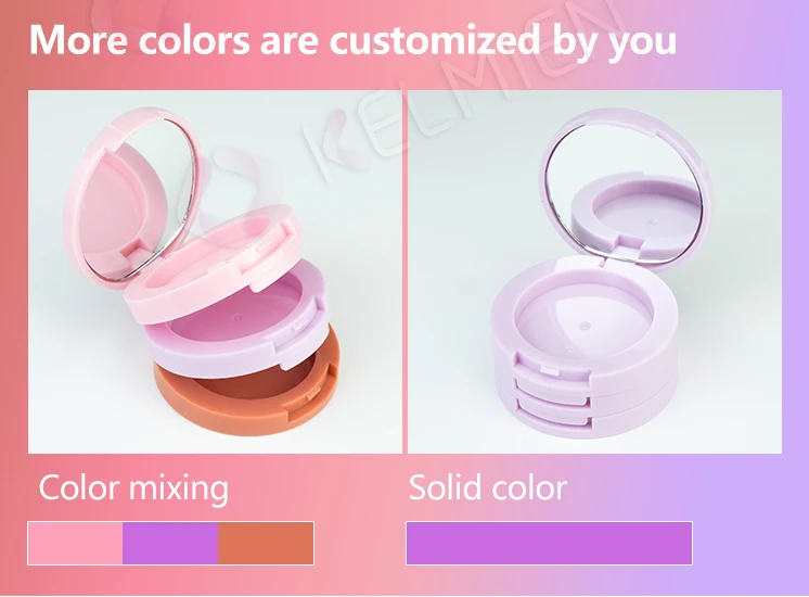 Multi Layers Pressed Powder Blush Compact case Packaging Several Layers ...