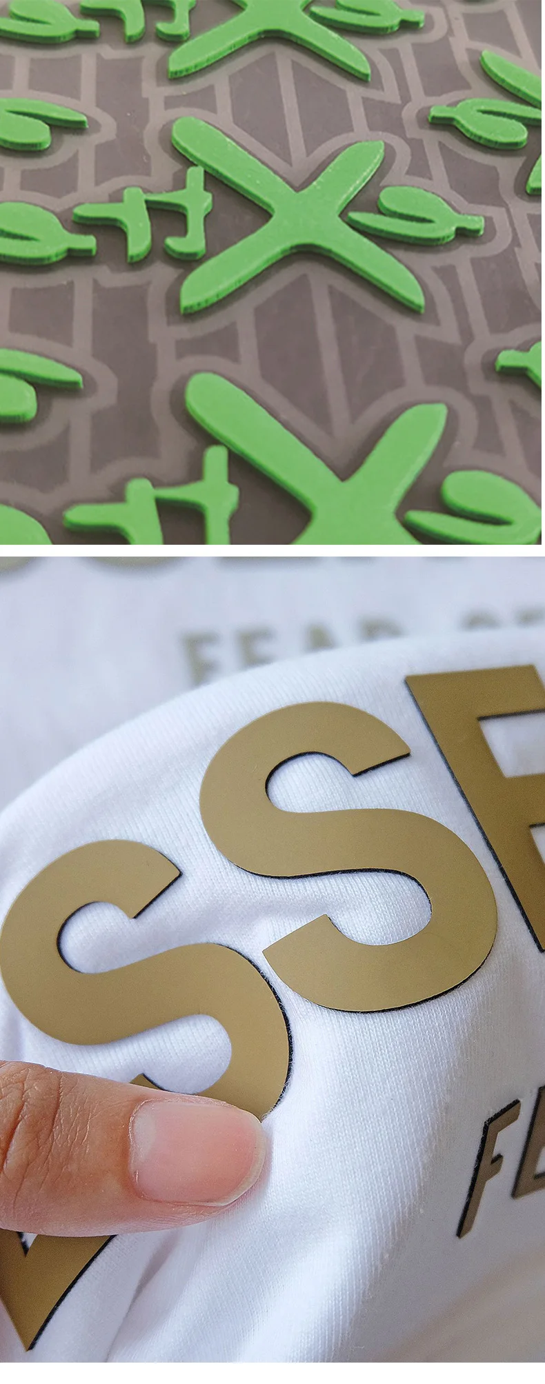 Custom T Shirt Thermal Printed Embossed Tshirt Heat Transfer 3d Rubber ...