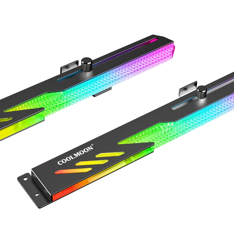 Coolmoon Gt8 Gpu Riser 280mm Computer Metal Graphics Card Stand Led ...