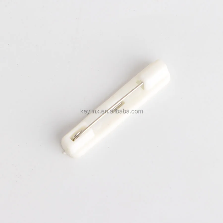 High Quality 37mm White Plastic Safety Pin Self Adhesive Safety Pin ...