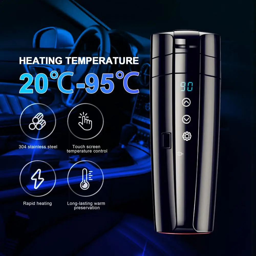 400ml Portable Car Heating Cup - 12V 24V Electric Kettle
