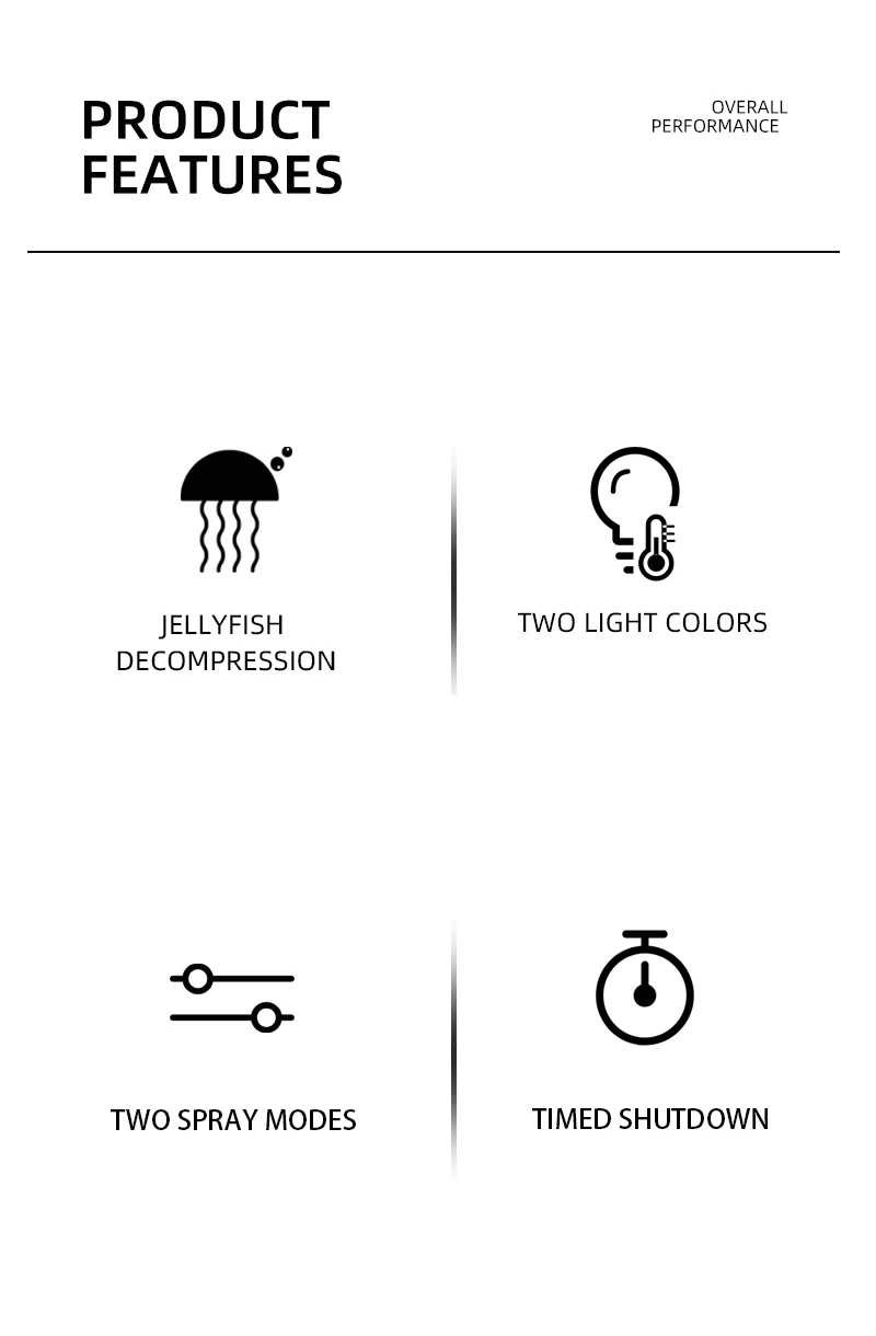 IMYCOO Portable Fire Jellyfish Volcano Humidifier - 450ml