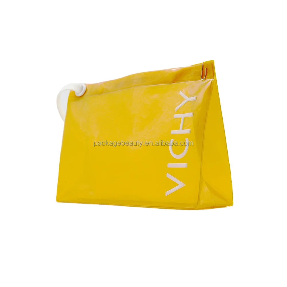 Transparent Pvc Plastic Snap Button Bag With Side Gusset - Buy Plastic ...