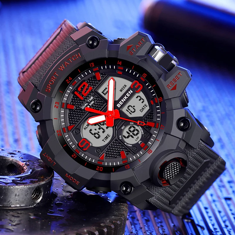 Custom Brand Logo Luxury Luminous New Design Digital Watch Chronograph ...