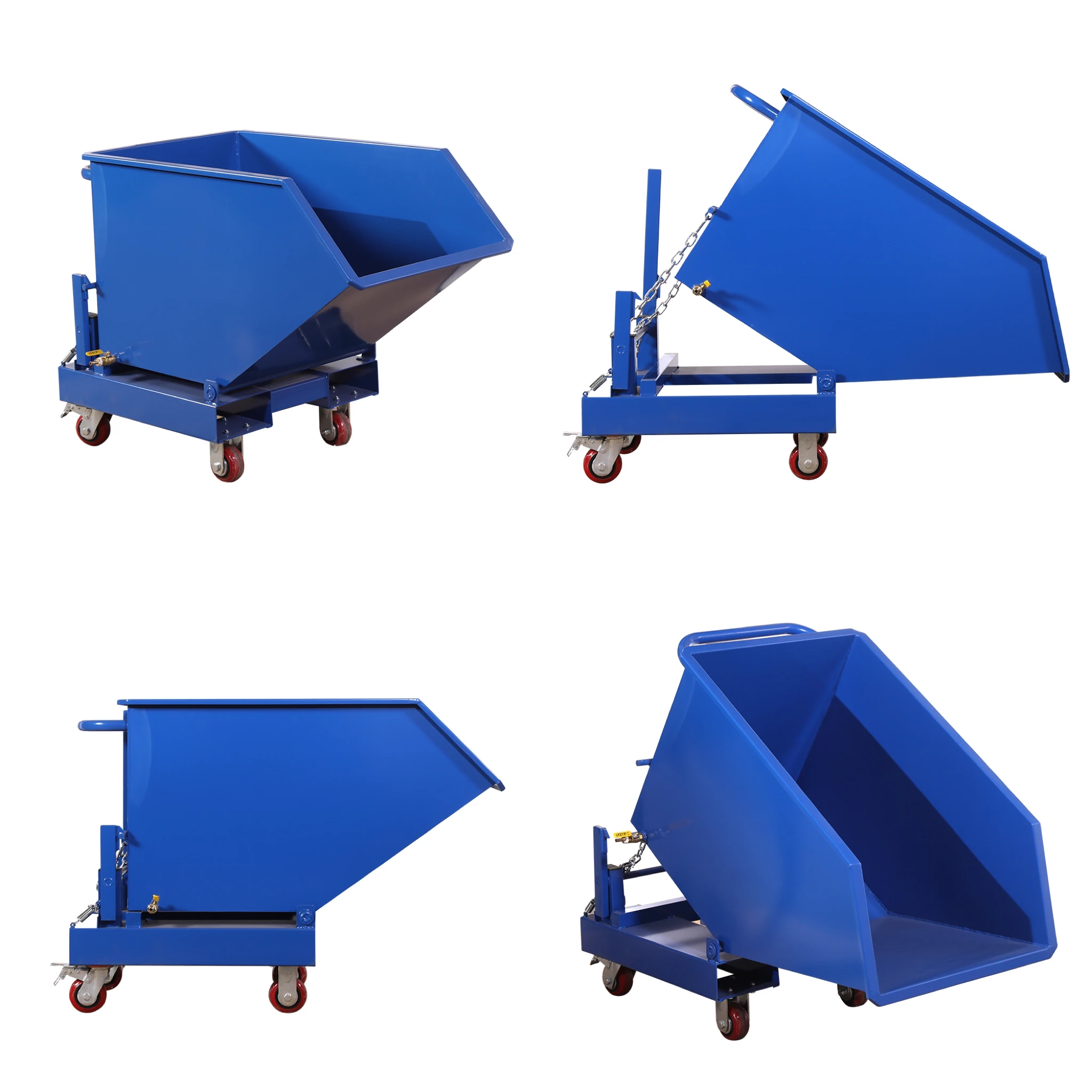 Hnayu Metal Forklift Tipping Bins Waste Management Iron Chip Collection ...