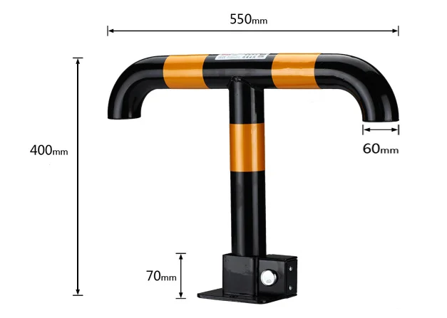 High Quality Manual Car Parking Lot Lock - T-shaped