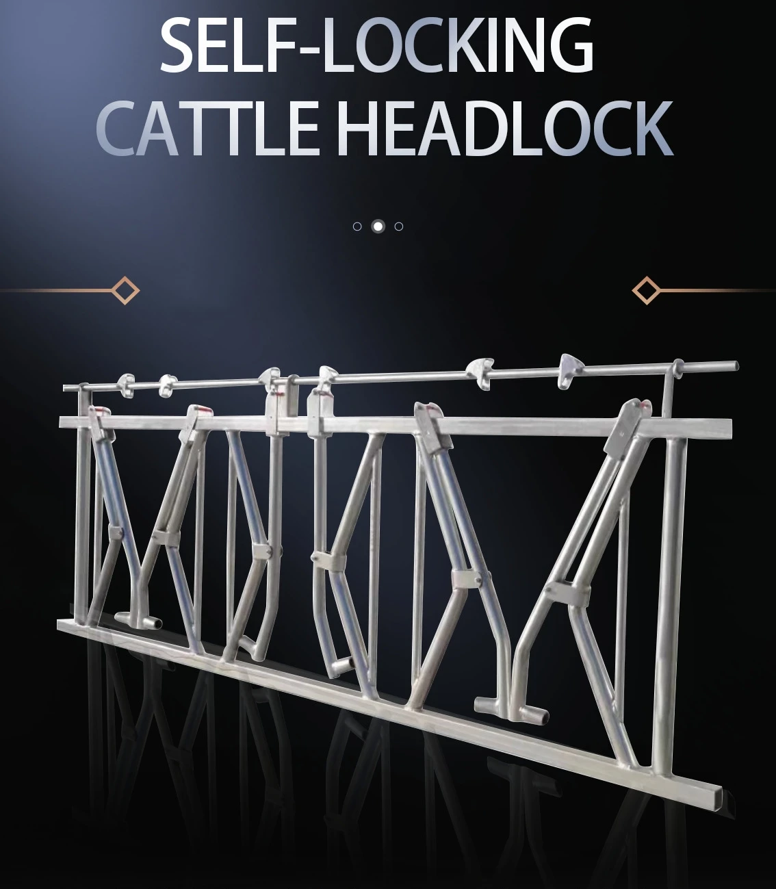 Hot Dip Galvanized Cattle Farm Head Lock - Durable & Easy Assembly
