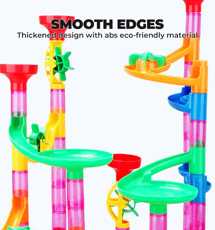 Factory Direct Educational Marble Run Building Block Set DIY Plastic ...