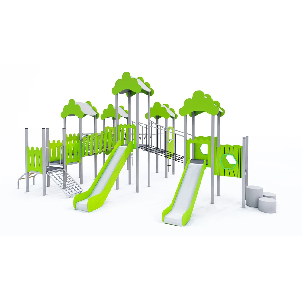 Custom Design Outdoor Playground System with Interactive Panels ...