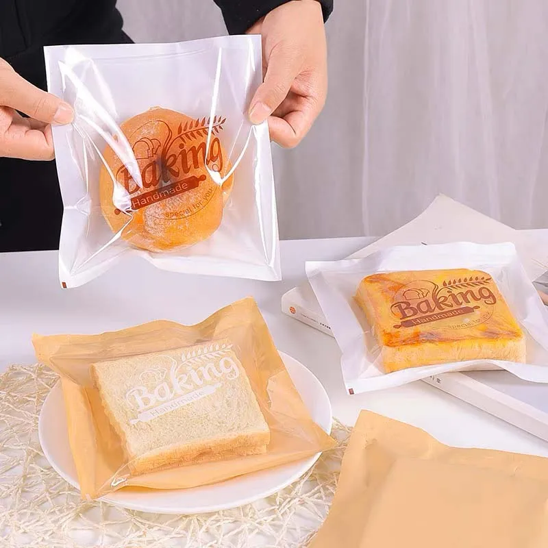 OPP Plastic Clear Bread Bags Custom Transparent Cellophane Bags for ...