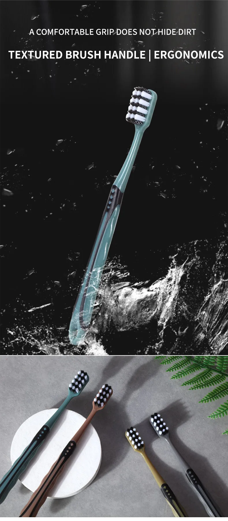 Customized Soft Toothbrush Spiral Bristle With Independent Packaging ...