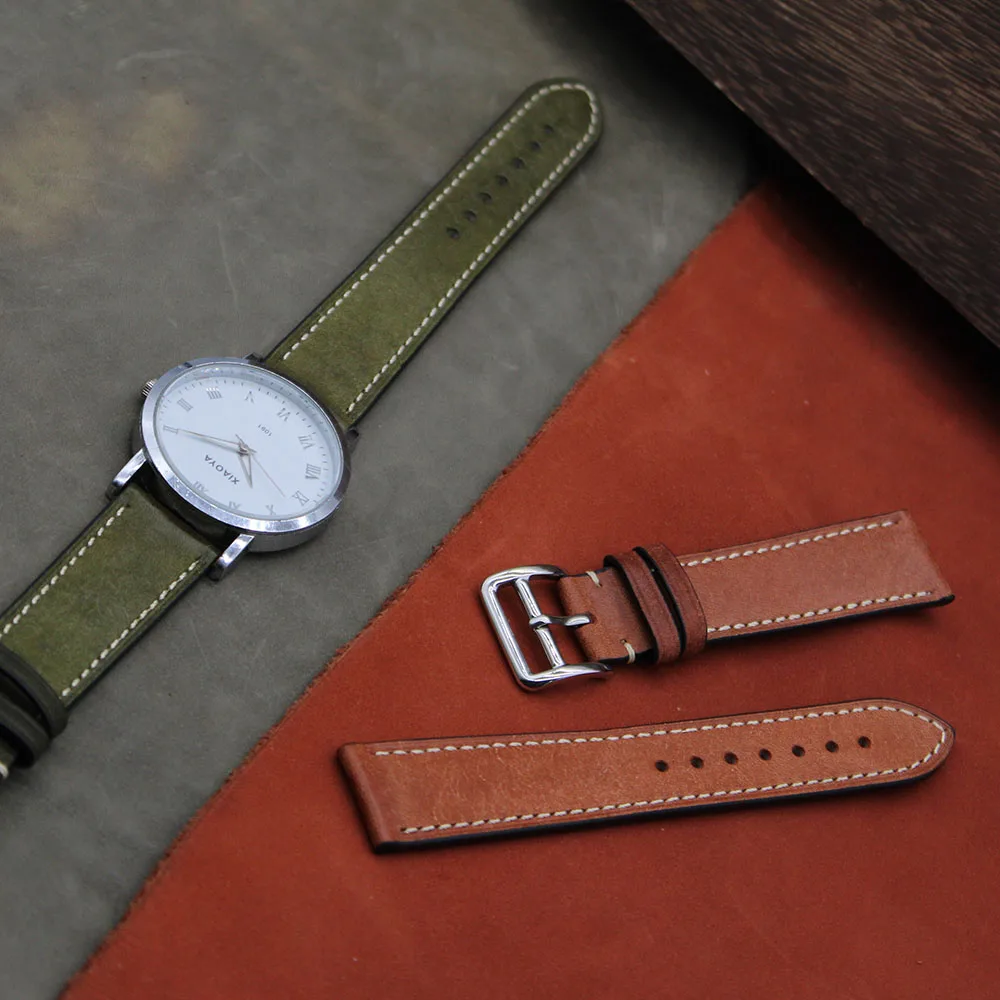 Shop Our Two Piece Top Grain Leather Watch Strap Luxury