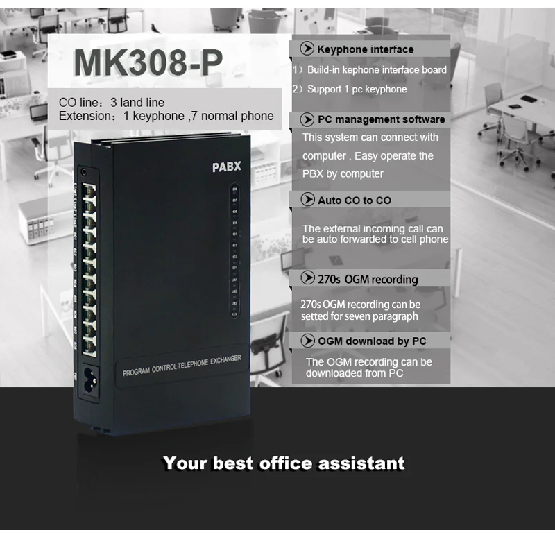 Excelltel Excellent Small Intercom Pabx Pbx Telephone Central Switch ...