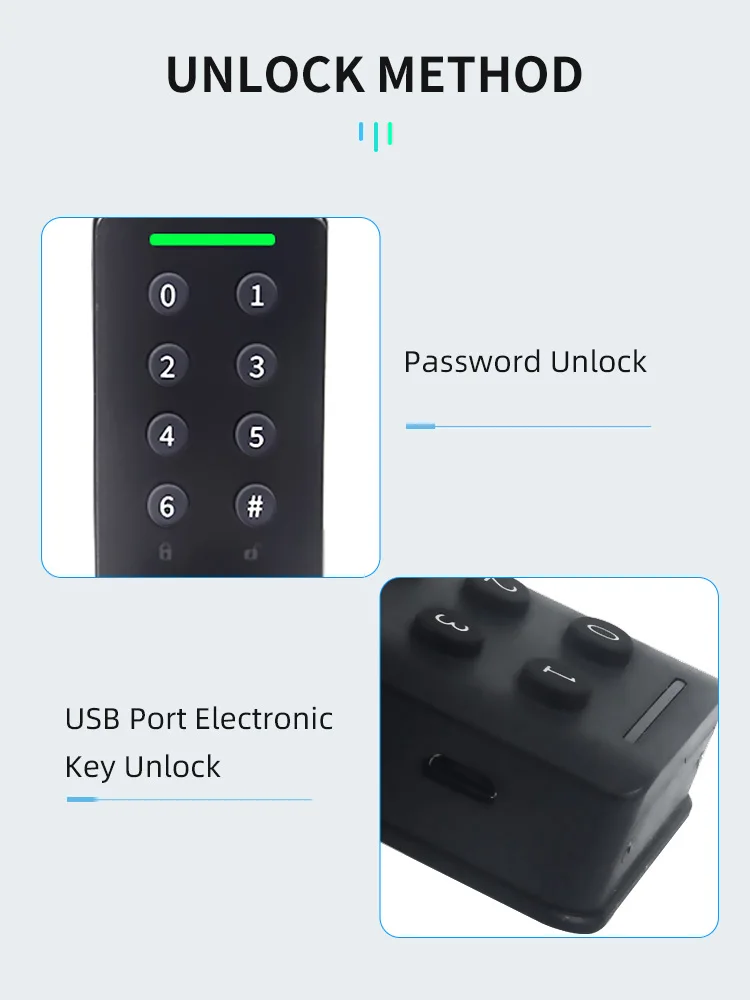 Kerong Keypad Office Desk Password Closet Keyless Smart Drawer ...