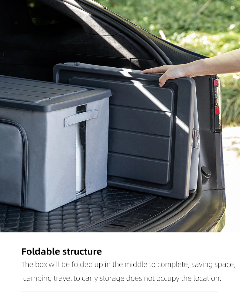 SHIMOYAMA Car Folding Storage Box - Ideal for Outdoor Camping