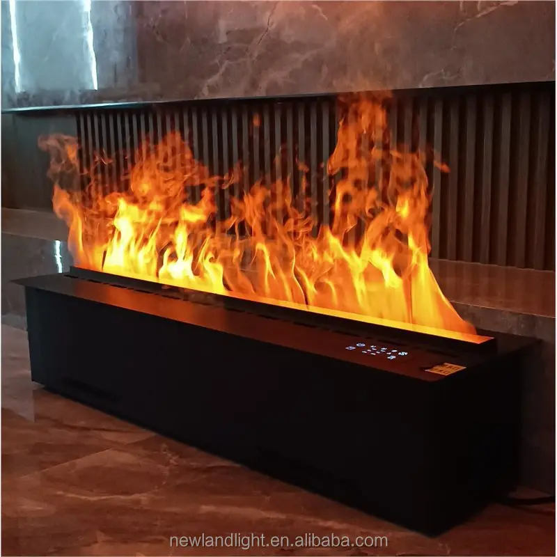 Artificial Decor Flame Led Decorative Steam Fireplace Recessed 3d Water ...