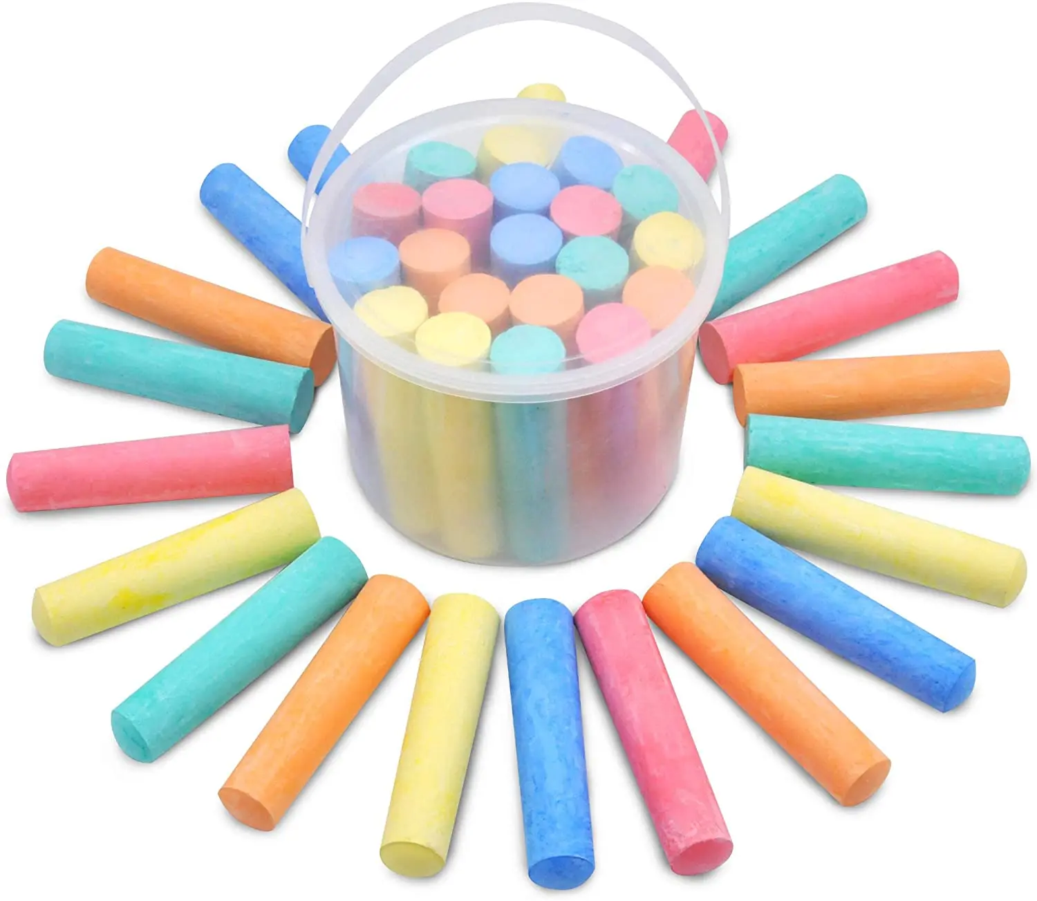 20 Piece 4-inch Sidewalk Chalk Play Set for Kids | Nontoxic Outdoor ...