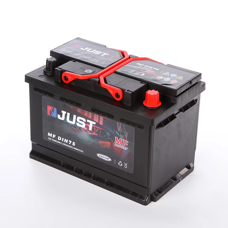 High Quality DIN75 12v 75ah Auto Accumulator Battery for Car