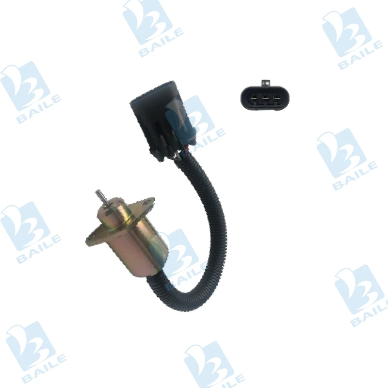 12v 24v Kubota Skid Steer Loader 6670602 Fuel Shut Off Solenoid S70 ...