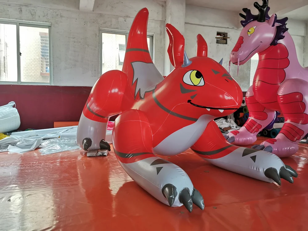 Beile Factory Price Pvc 2.5m Long Inflatable Red Dragon For Sale - Buy ...