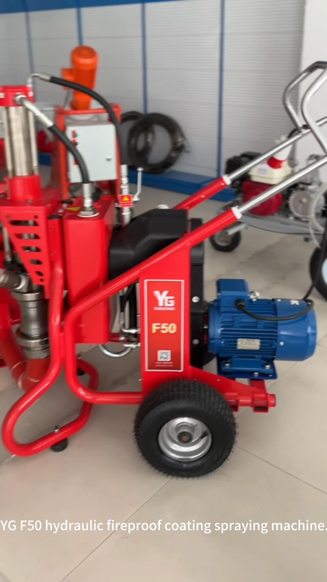 F50 Hydraulic Sprayer Fire-retardant Coating Gypsum Based Fire ...