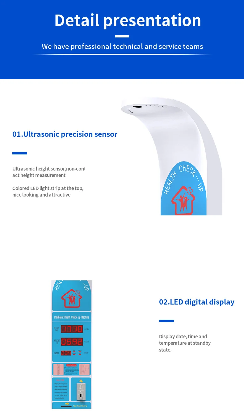 BMI Scale Range - Accurate Weight and Height Test Machine