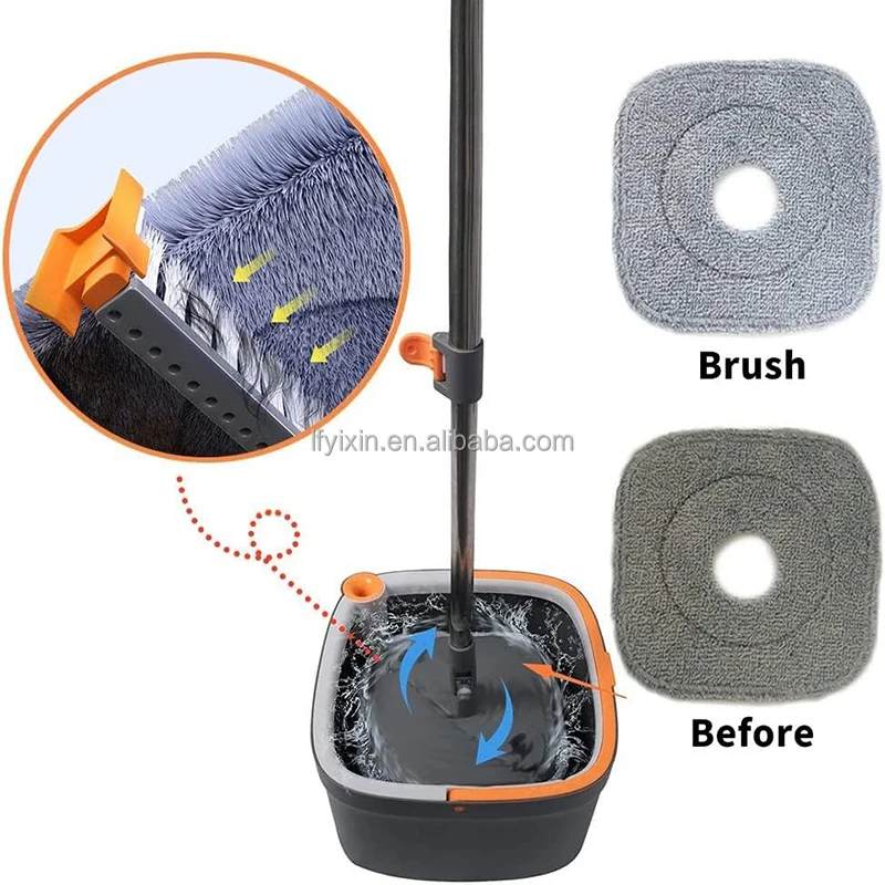 Sewage Separation 360 Degrees Mop Household Rotary Hand-free Mop Flat ...