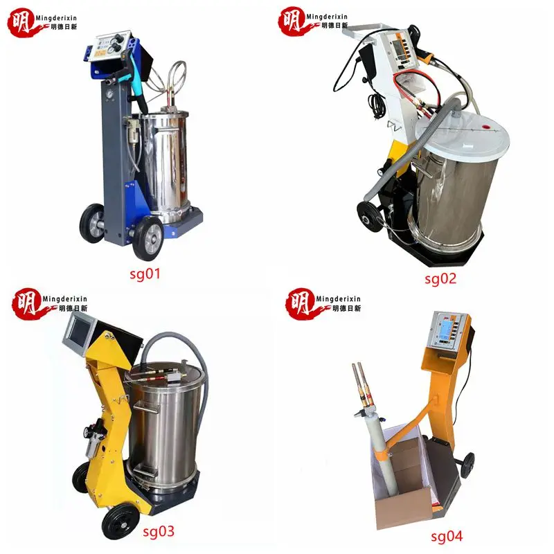 Stainless Steel Barrel Electrostatic Spray Powder Coating Gun Machine ...