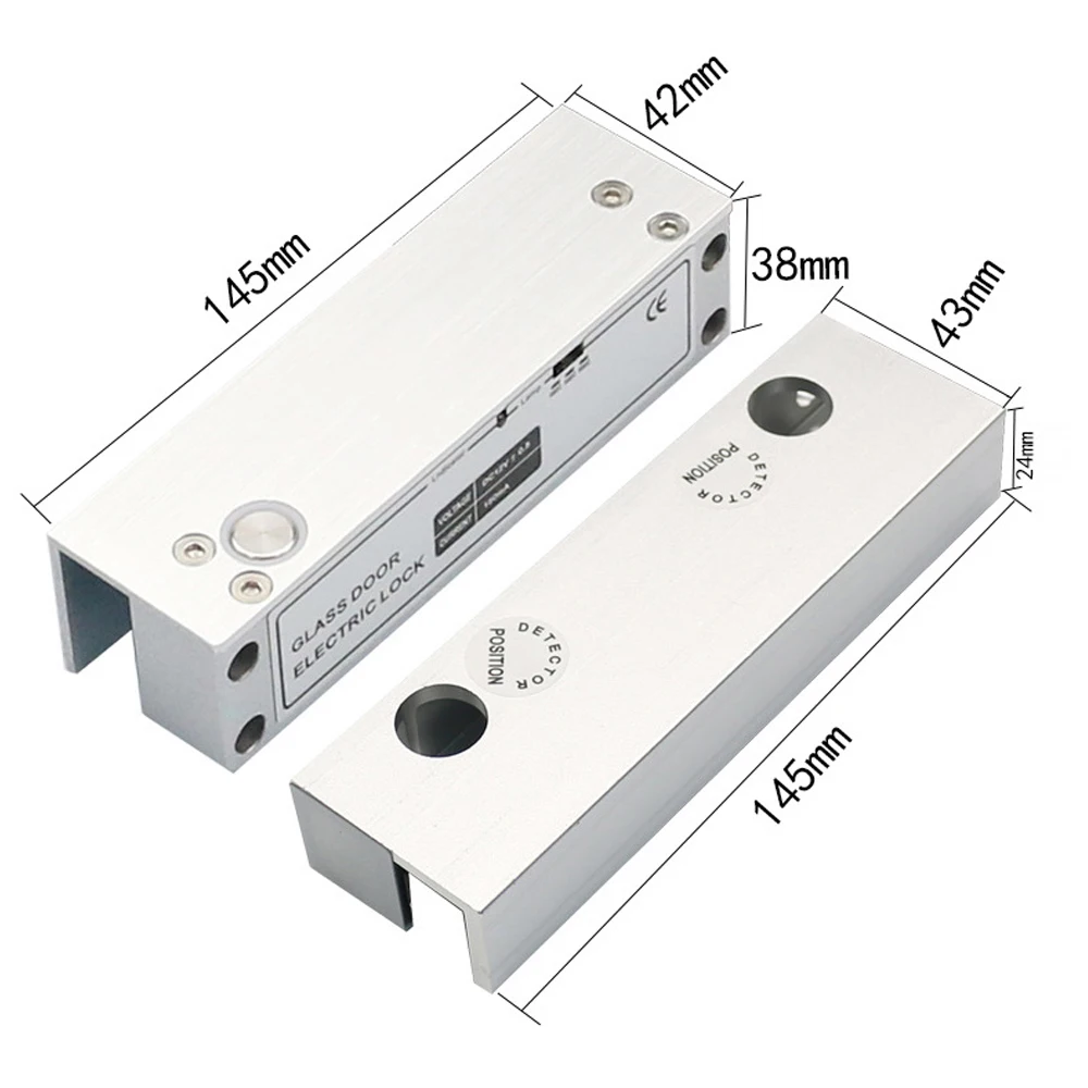 Elock Security Mortise Sliding Bolt Timer Frameless Glass Door ...