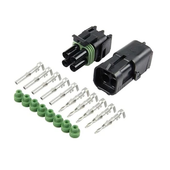 Delphi Weather Pack 4 Way Square Waterproof Connector Kit 12015798 ...