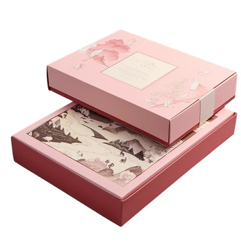 Custom Luxury Pink Paper Packing Folding Shoe Gift Box Magnetic Paper ...