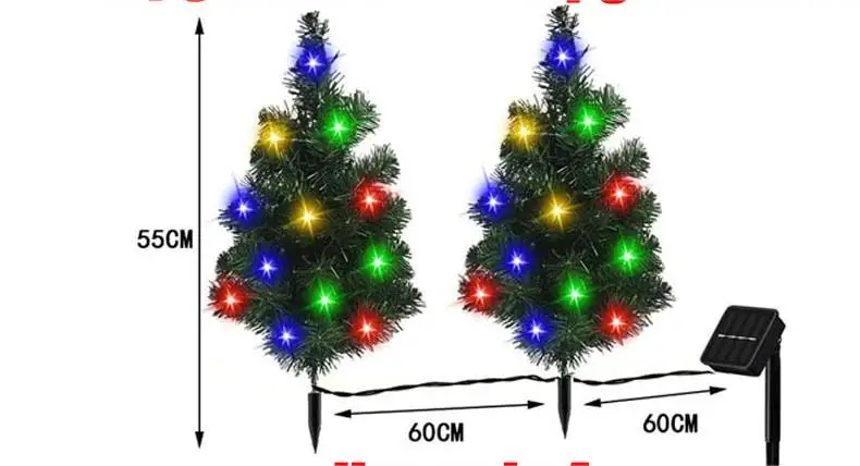 Outdoor Solar Centerpiece Artificial Holiday Tree For Garden Decoration ...