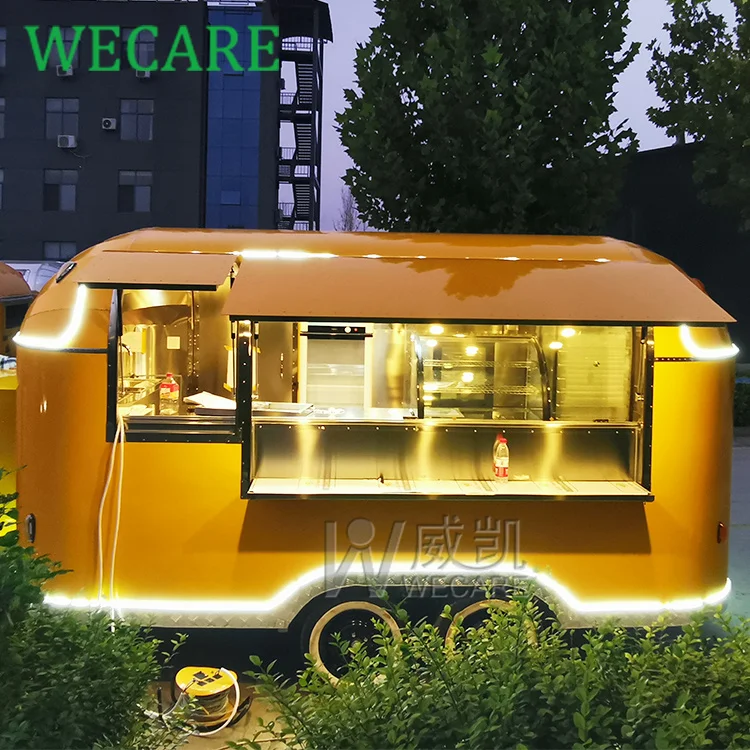 Wecare Outdoor Mobile Restaurant Dining Car Coffee Shop Bar Fast Food ...