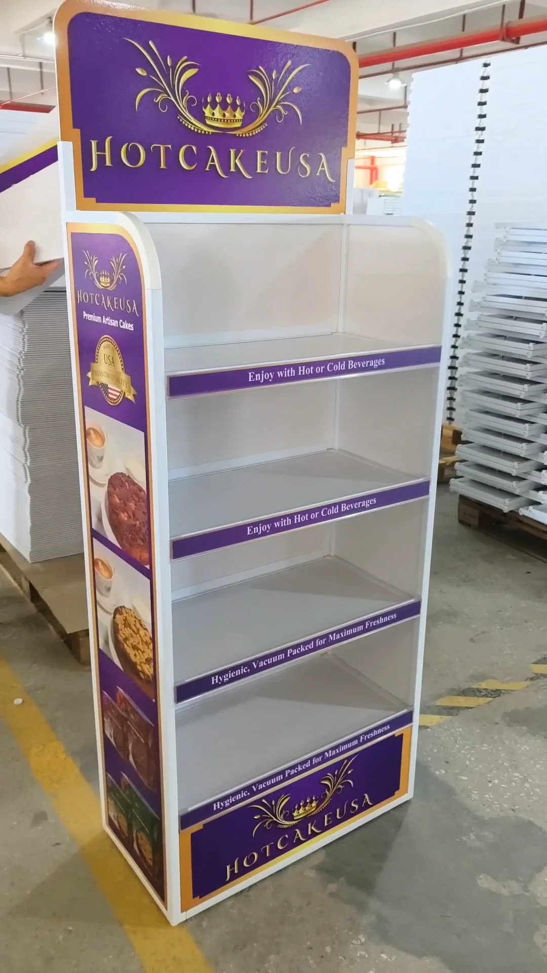 Custom Logo Low Moq Display Rack High-quality Empty Shelves Stands For ...