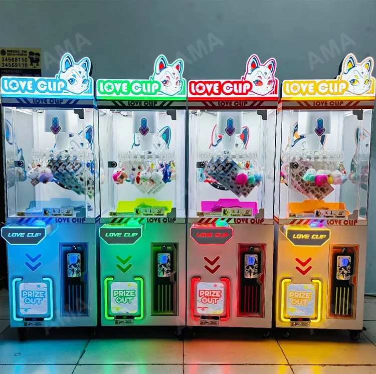 Automatic Clip Machine Arcade Prize Clamp Clip Vending Game Machine Win ...