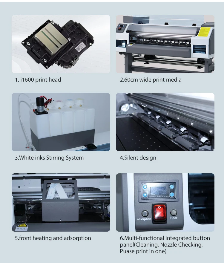 2024 Refinecolor 60cm 24' DTF Printer - Efficient Textile Printing