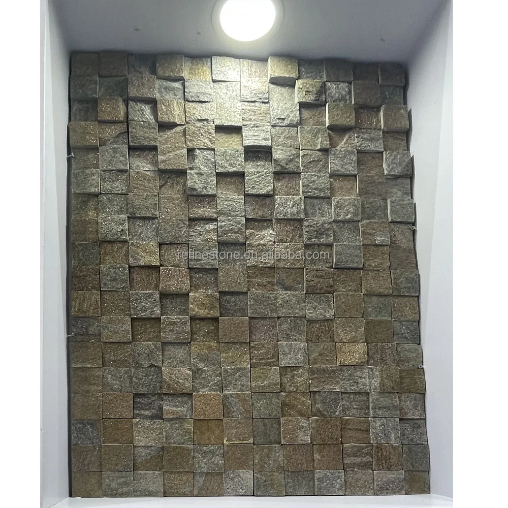 Green Quartzite Stone Cladding - Durable & Stylish Tiles