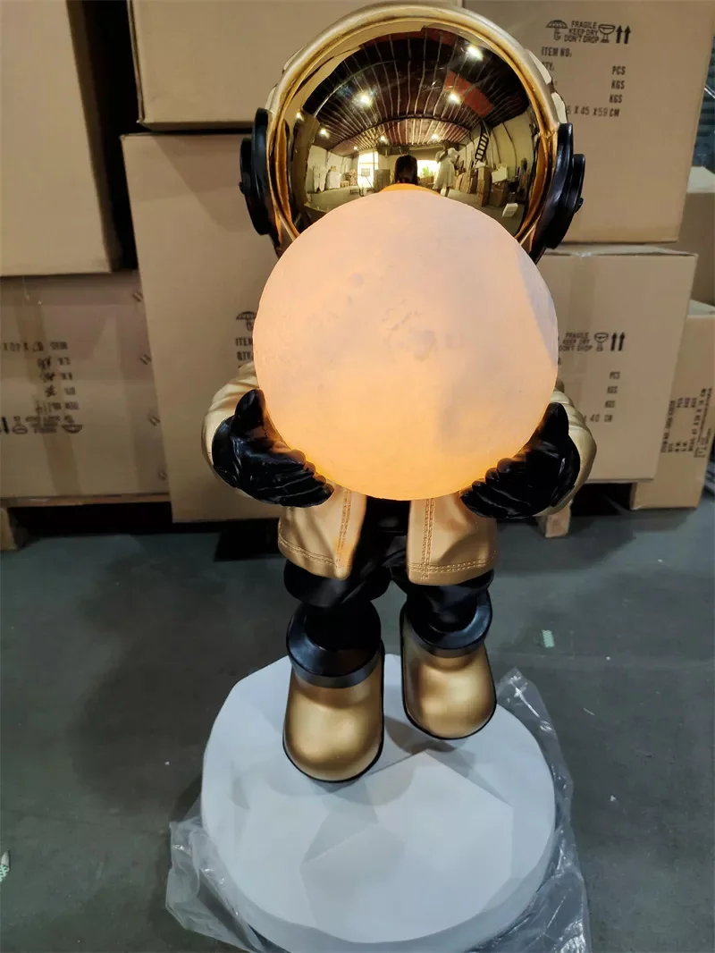 Modern Astronaut LED Floor Lamp - Stylish Living Room Lighting