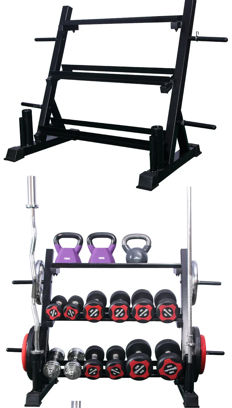 Home Gym Multi Dumbbell Rack Storage Weight Plate Storage Barbell ...