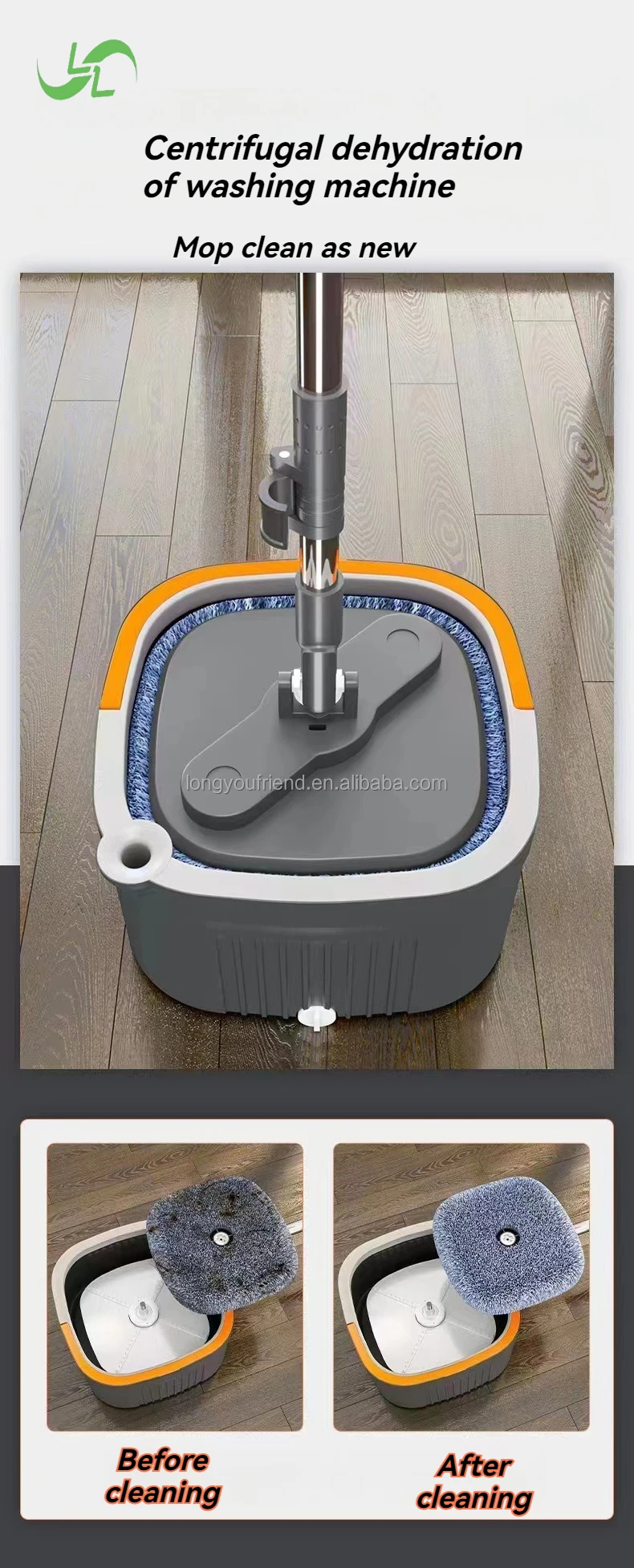 Sewage Separation Mop Set Wet And Dry Multifunctional Cleaning Mop ...