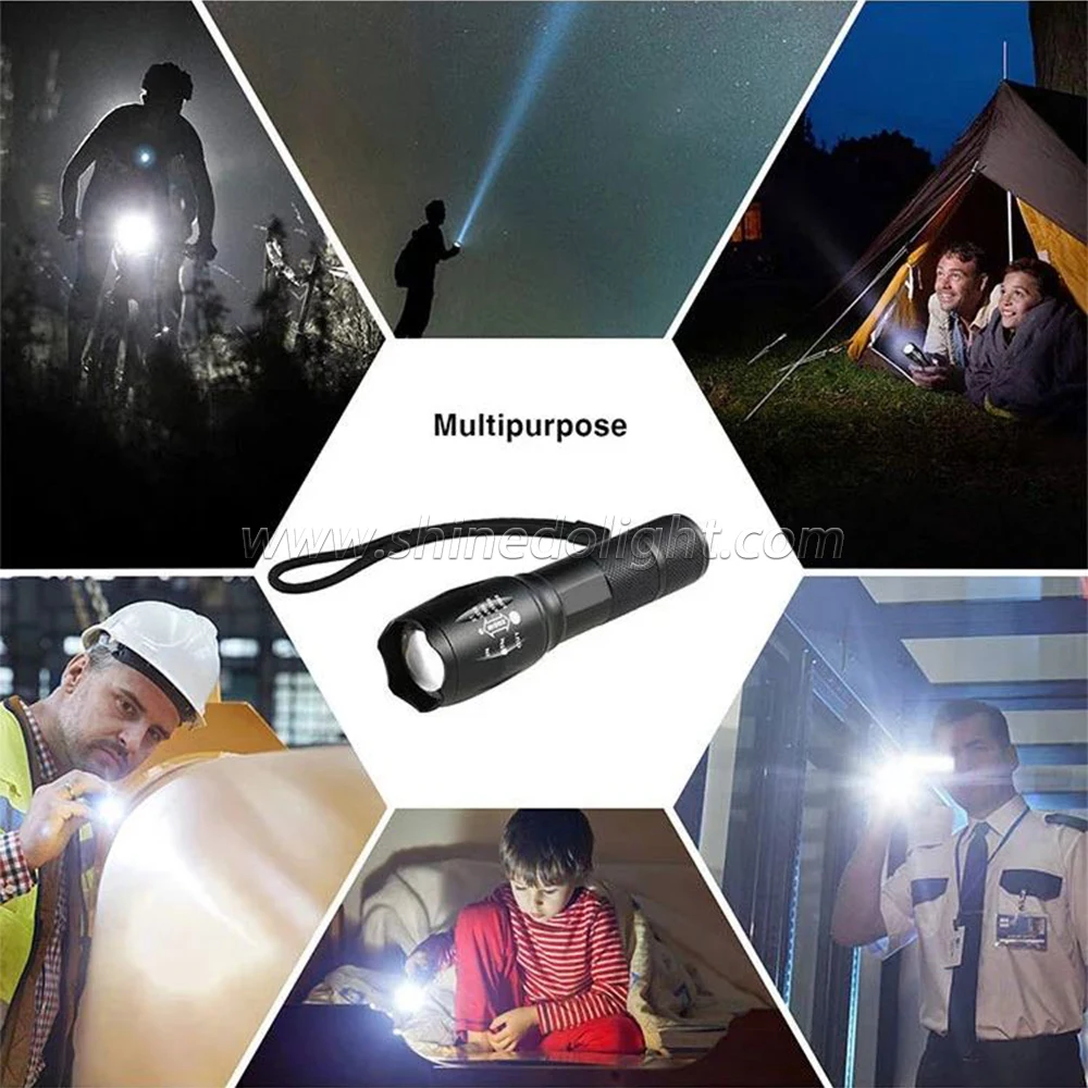 Flashlight Hand Led Torch Flash Light Outdoor 1200 Lumen Xml T6 ...