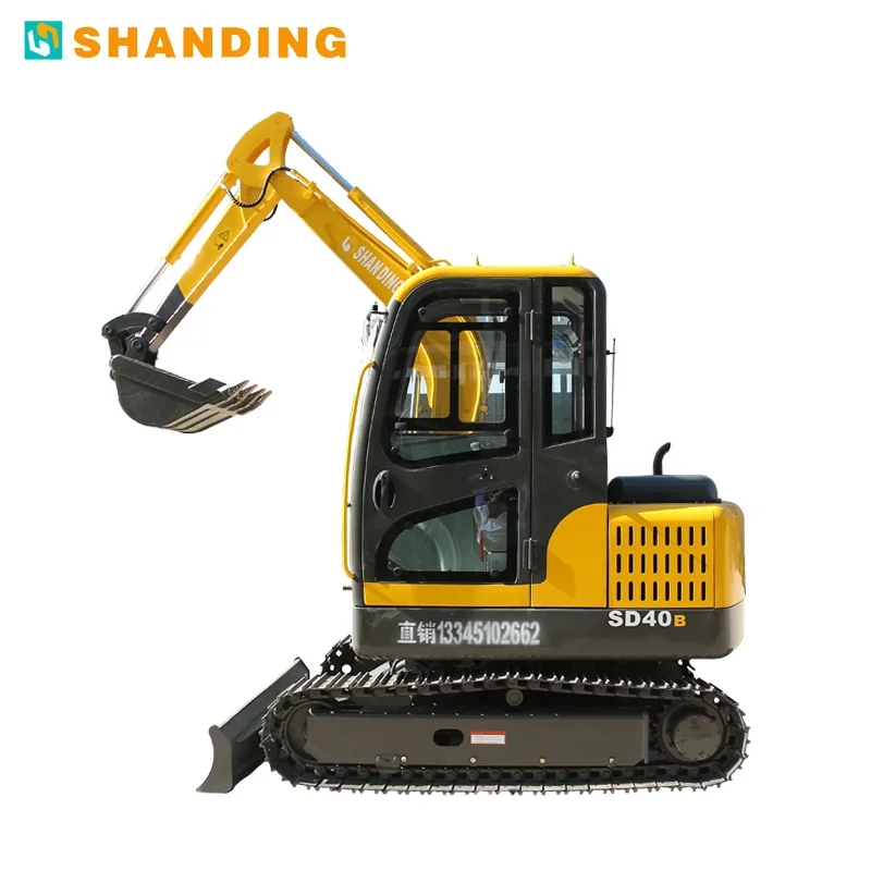 CE APPROVED 4 TON EXCAVATOR SD40B - Powerful Earth Digger