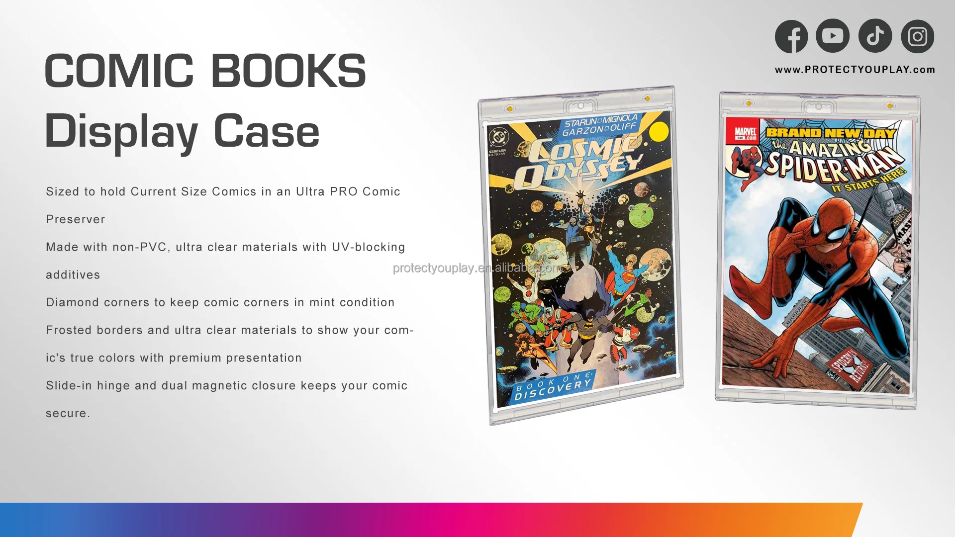 Current Age Comic Book Magnetic Case Current Size Comic Uv Magnetic Holder Comic Book Box - Buy ...