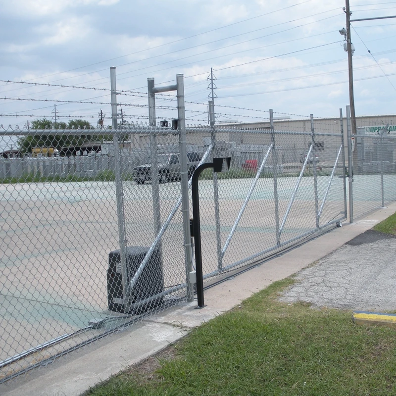 Factory Wholesale Galvanized Chain Link Fence Gate Single Cantilever ...