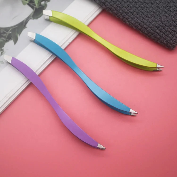 Professional Pointed And Slant Tip Tweezers Double End Tweezers For ...