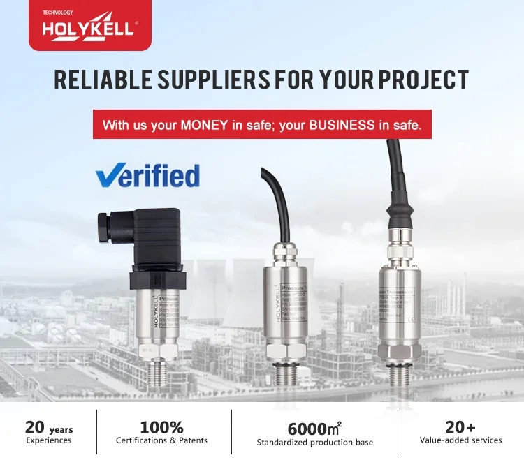 Holykell HPT200-E Piezoresistive Pressure Sensor for Fuel & Water