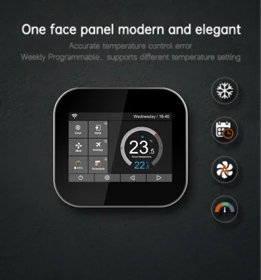 Tuya Wifi Smart Wireless Digital Hotel Room Controller Fan Coi Unit ...