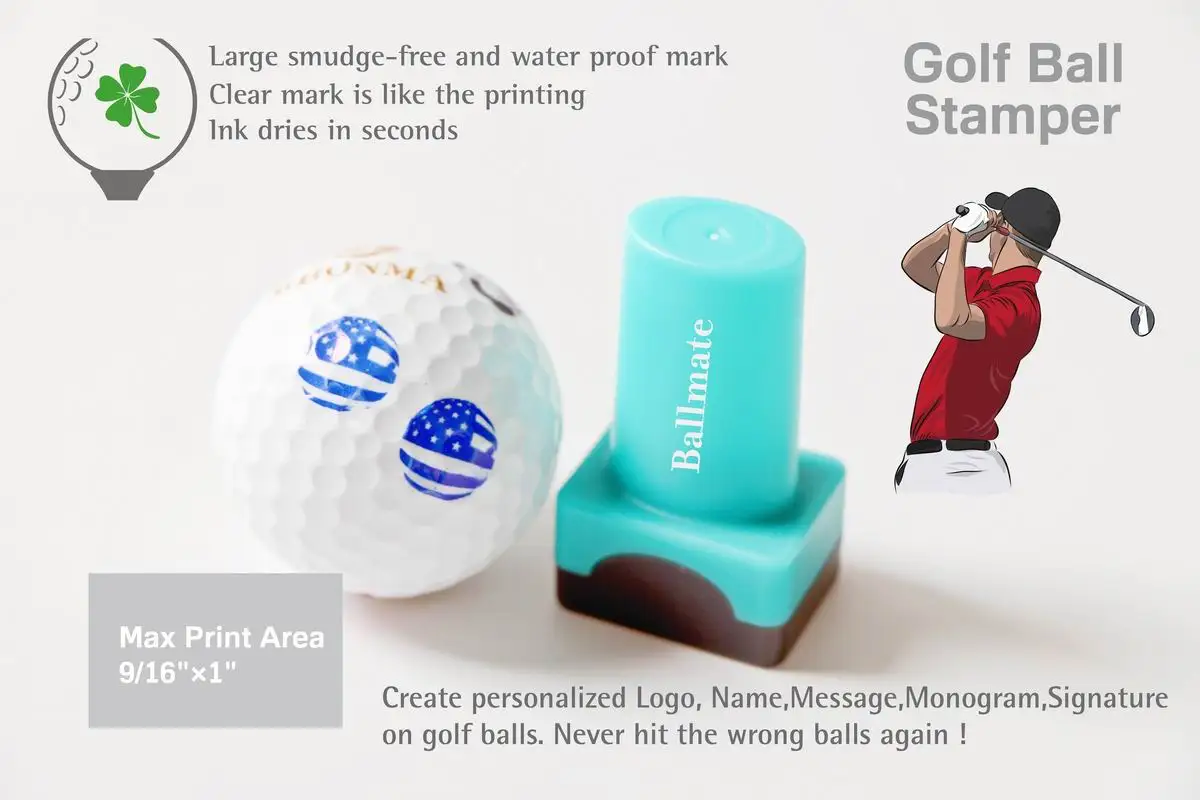 Large Mark Golf Ball Stampers Create Quick Drying And Smudge -free ...