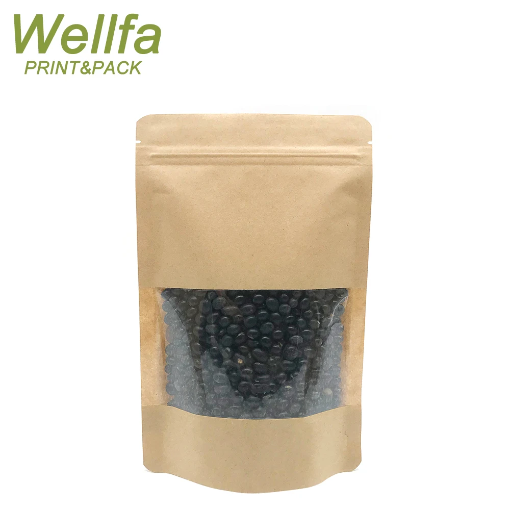 Custom Printed Resealable Kraft Paper Doypack Packaging
